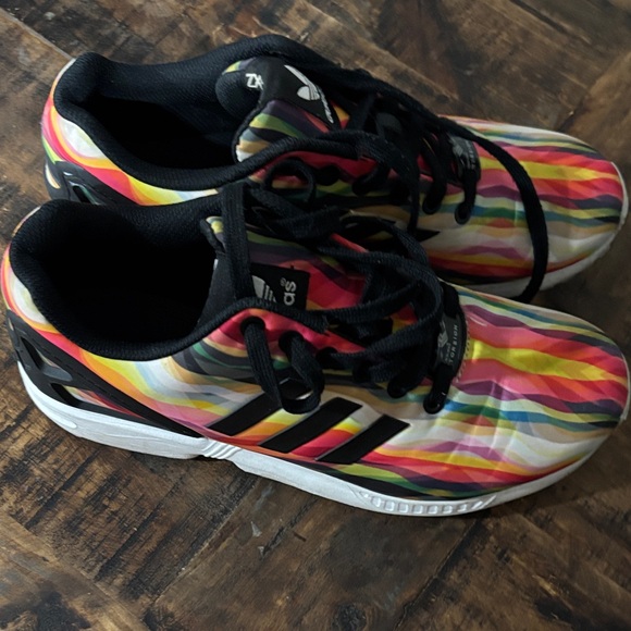 adidas | Shoes | Adidas Multicolor Striped Sneakers | Poshmark